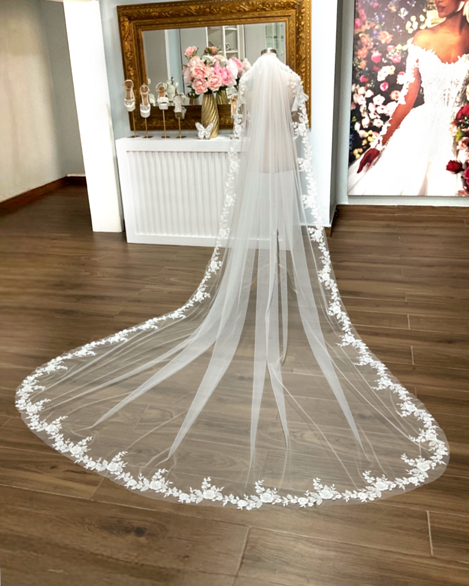 VELO CATEDRAL ALIDA – White Novias